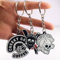 China Custom Metal Key Tags Engraved Personalized Enamel Keychain for sale