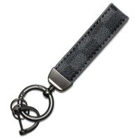 China Personalized Embossed Leather Keychain Thermal Transfer Printing for sale