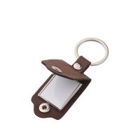 China Sublimation Leather Metal Key Chain Cover with Laser Engraving Logo for sale