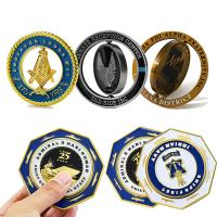 China 2d 3D Custom Souvenir Coin Double Enamel Logo Zinc Alloy Gold Soft Enamel Coin for sale