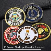 China Metal Enamel Custom Commemorative Coin Brass Silver Plated Alloy Old 3D Coins for sale