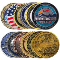 China Metal Enamel Custom Commemorative Coin Brass Silver Plated Alloy Old 3D Coins for sale