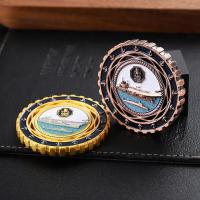 China Antique Challenge Coin 2d 3D Zinc Alloy Material Brass Matt Nickel Plated for sale
