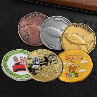 China Antique Challenge Coin 2d 3D Zinc Alloy Material Brass Matt Nickel Plated for sale