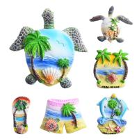 China Round Epoxy Custom City 3d Printing Magnets For Refrigerator for sale