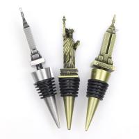 China Metal Vacuum Wine Bottle Stopper Stainless Steel Personalized Casting for sale