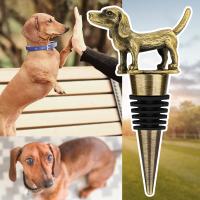 China Custom Wine Stopper Animal Dog Cat Metal Bottle Stoppers For Wine Champagne Gifts for sale