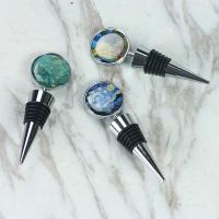 China Stainless Steel Wine Bottle Stoppers Custom Logo Sustainable For Gifts for sale
