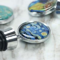 China Stainless Steel Wine Bottle Stoppers Custom Logo Sustainable For Gifts for sale