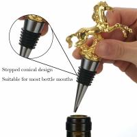 China Custom Wine Bottle Stopper Metal Silicone Bottle Stoppers Die Casting for sale