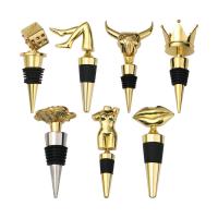 China Custom Wine Bottle Stopper Metal Silicone Bottle Stoppers Die Casting for sale