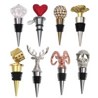 China Custom Wine Bottle Stopper Metal Silicone Bottle Stoppers Die Casting for sale