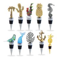 China Custom Wine Bottle Stopper Metal Silicone Bottle Stoppers Die Casting for sale