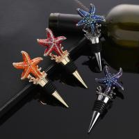 China Enamel Color Red Wine Stopper Zinc Alloy Bottle Stopper for sale