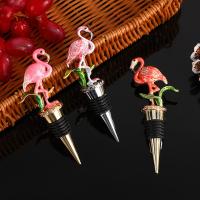 China Enamel Color Red Wine Stopper Zinc Alloy Bottle Stopper for sale