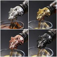 China 3D Animal Head Wine Pourer Stainless Steel 304 Decanter Pourer for sale