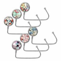 China Table Bag Hanger Hook Foldable Zinc Alloy Material For Purse Long Handbag for sale