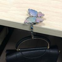 China Table Butterfly Handbag Hanger Hook Foldable Portable for Purse Bag for sale