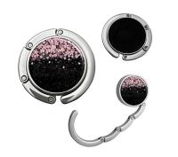 China Cherry Flowers Bag Hanger Hook Handbag Table Hook Foldable For Table for sale