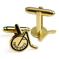 China Custom Enamel Cufflinks Brand Name Cufflinks Personalized For Groomsmen for sale