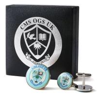 China Metal Custom Cufflinks Gift Set Engraved Gold Cufflinks Mens Accessories for sale