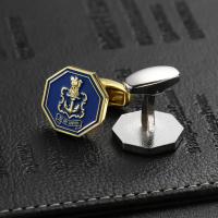 China Metal Custom Cufflinks Gift Set Engraved Gold Cufflinks Mens Accessories for sale