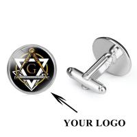 China Plain Gold Custom Cufflinks Mens Engraved Cufflinks for Wedding Gift for sale