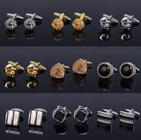 China Plain Gold Custom Cufflinks Mens Engraved Cufflinks for Wedding Gift for sale