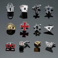 China Monogram Custom Cufflinks Red Groomsmen Gifts Cufflinks For Men for sale