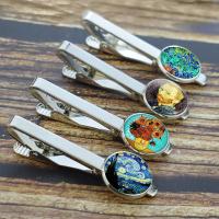 China Men'S Metal Shirt Cuff Clips Love Knot Engraved Cufflinks And Tie Clip for sale