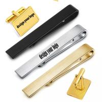 China Custom Bow Tie Clips Gold Plated Alloy Antique Personalised Tie Bar for sale