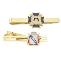 China Airplane Tie Pin Sterling Silver Anchor Tie Bar Customized for sale
