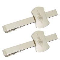 China Custom Mens Tie Clips Engraved Skinny Tie Bar Clip Gold Tie Pins for sale