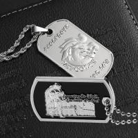 China Metal Dog Tag Necklace Pendant Stainless Steel Alloy Enamel Flag Dog ID Tags for sale