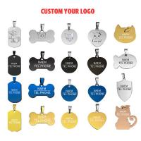 China Custom Metal Dog ID Tags Personalised Enamel Print Dog Name Tags for sale