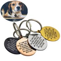 China Blank Dog Tags On Collar Personalised Stainless Steel Dog Id Tags for sale