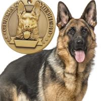 China Personalised Military Dog Tags 3D Embossed Pure Copper Etched for sale