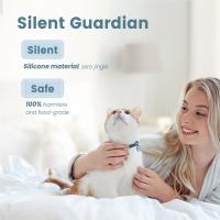China Custom Silent Silicone Dog ID Tag Anti Lost QR Code Pet ID Collar Name Tag for sale