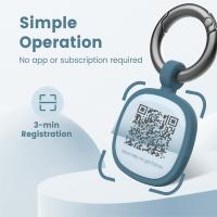 China Custom Silent Silicone Dog ID Tag Anti Lost QR Code Pet ID Collar Name Tag for sale