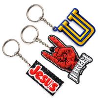 China Soft Silicone Rubber Pvc Keychain Custom Cartoon with 2d 3d Logo for sale