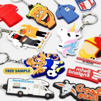 China Custom Soft Pvc Rubber Keychain Silicone Rubber Plastic Key Chains for sale