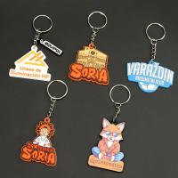 China Custom Pvc Keychain 2D 3D Soft Pvc Keyrings Promotional Non toxic for sale