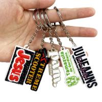 China Soft Pvc Keychain 2D 3D Custom Logo Rubber Anime Promotional Key Rings for sale
