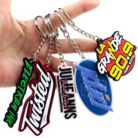 China Custom Anime Pvc Keychain Cute Silicone Rubber Key Holder Digital Printing for sale