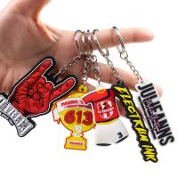 China Custom Anime Pvc Keychain Cute Silicone Rubber Key Holder Digital Printing for sale