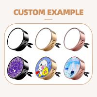 China Custom Logo Car Air Fresheners Car Perfume Vent Clip Vanilla, Lemon Fragrance for sale