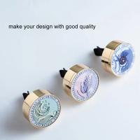 China Zinc Alloy Car Air Fresheners Car Perfume Diffuser With Laser Engraving Logo for sale