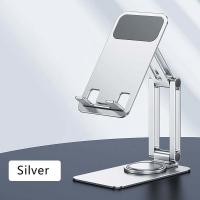 China Foldable Desk Swivel Phone Holder Cell Phone Desktop Stand Alloy for sale