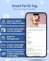 China Custom Silicone NFC Smart QR Code Pet Tag Dog Identification Tag Name Dog Tags for sale