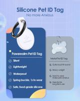 China Custom Silicone NFC Smart QR Code Pet Tag Dog Identification Tag Name Dog Tags for sale